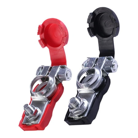 Universal Negative & Positive Battery Cable Terminal Clamps Connectors ...