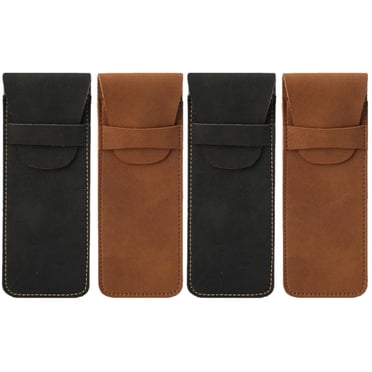 Walmart 4-Pack Leather Pen Pouch Holder Organizer, Pocket Protector for ...