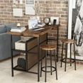 "Recaceik 3-Piece Kitchen Island Set, 33"" Height Wooden Counter with ...