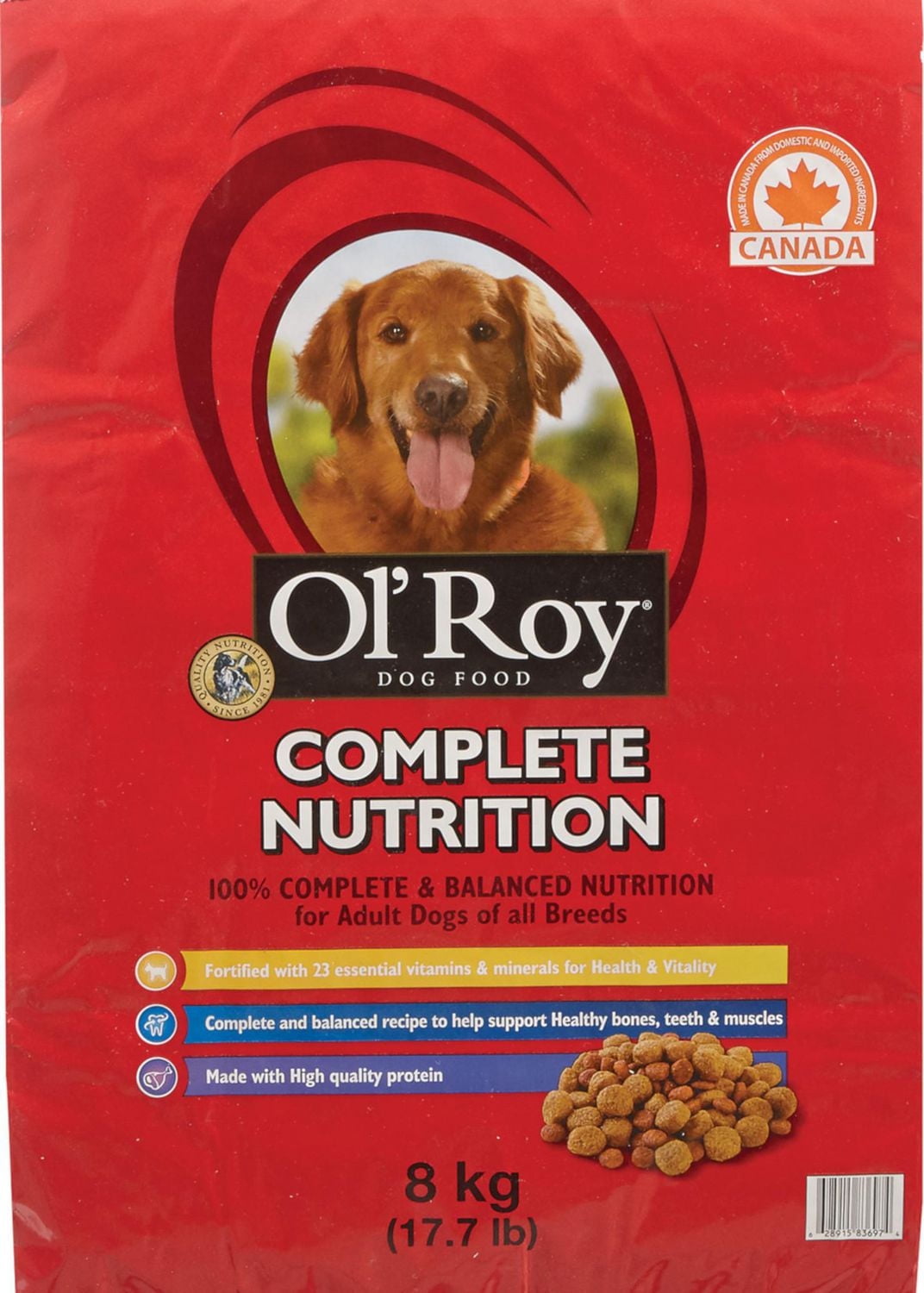 Ol' Roy Complete Nutrition Savoury Pork & Chicken Flavours Dry Dog Food ...