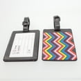 Colorful Luggage Tags/Card Holder/Bag Tags/ID Tags - 2 Set (Rainbow ...