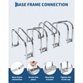 Heavy Duty Freestanding Bike Floor Stand – Dual Cycle Parking Rack for ...