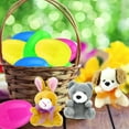 12 Pcs Easter Eggs Filled with Mini Plush Animals Toy for Easter Basket ...