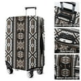 Brown Triangular Geometric Pattern Luggage Cover Fashion Suitcase Cover ...