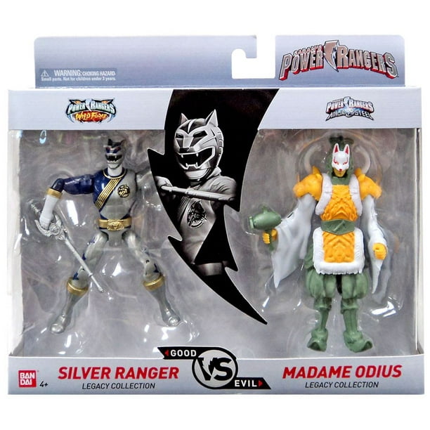 Power Rangers Good vs. Evil Silver Ranger & Madame Odius Action Figure ...