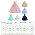 IBTOM CASTLE Flowers Girls Tulle Lace Dress for Kids Wedding Bridesmaid ...