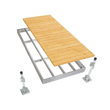 PlayStar Aluminum Floating Dock Kit with Resin Top, 4' x 10' Platform ...