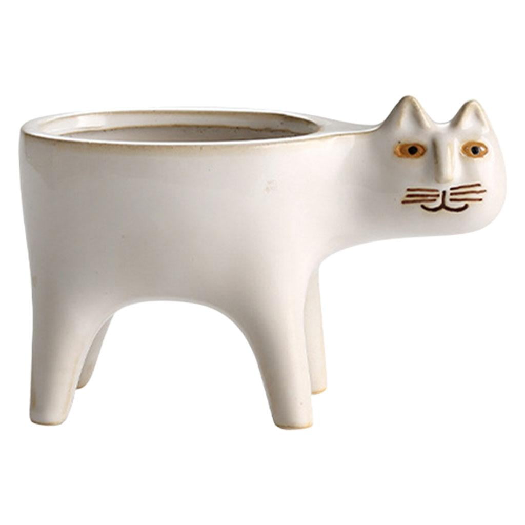 Ceramic Flower Planter Pot Micro Landscape Plants Bonsai Succulent Pots ...