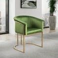 Meridian Furniture Tierra Olive Velvet Dining Chair - Walmart.com