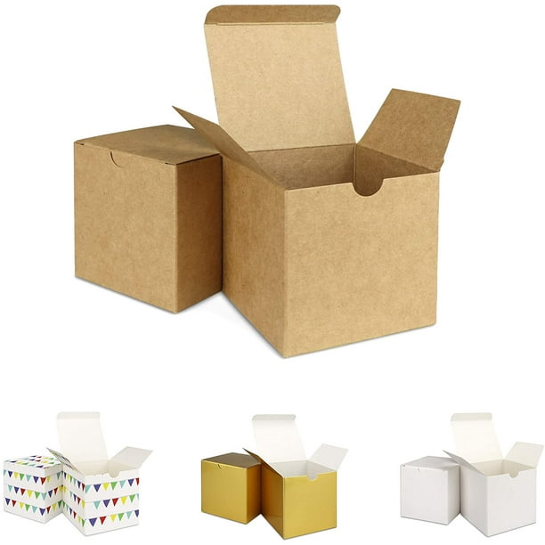 30 PCS Gift Boxes 3 x 3 x 3 Inches, Paper White Boxes for Gifts ...