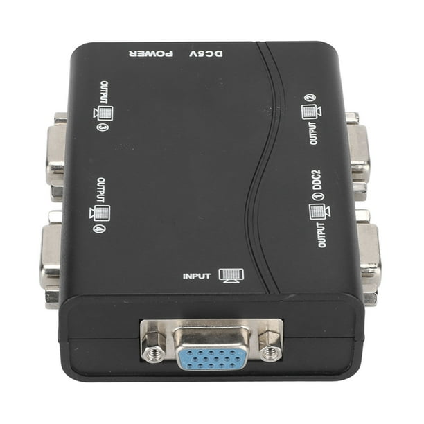 VGA Splitter, USB Powered Plug And Play Lossless 1 In 4 Out Video ...