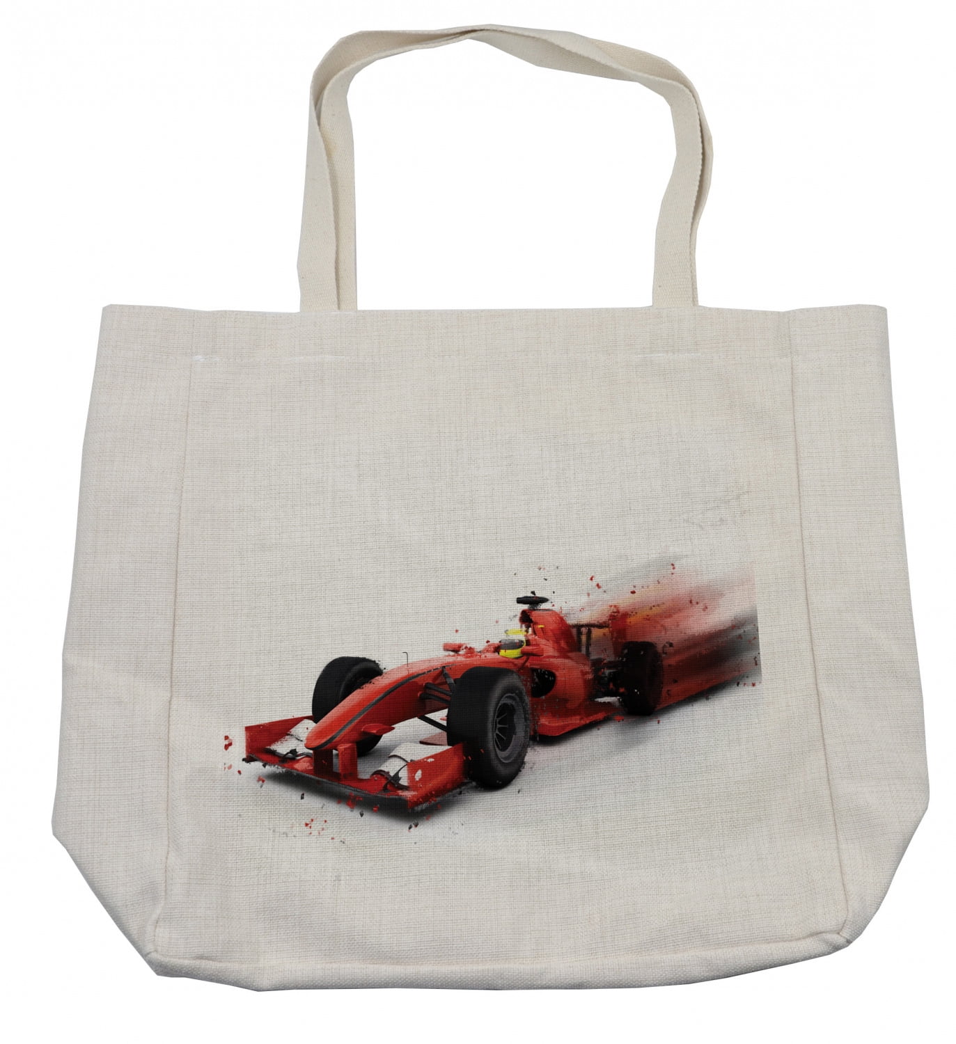 Cars Shopping Bag, Generic Formula Racing Car Illustration with Special ...