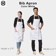 Canvas Cooking Apron White 1 Pack Professional Unisex Use - Walmart.com