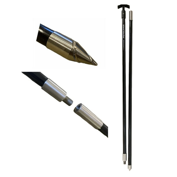 Island Anchor - 3/4" x 8' - 2 Piece - Shallow Water Anchor Pole ...