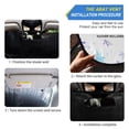 Blue Purple Stars on White Background Windshield Sun Shade Automobile ...