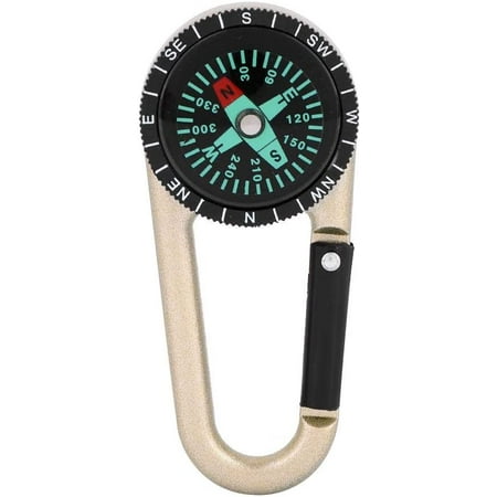 Mini Compass Carabiner Clip 2 in 1 Compass with Carabiner Clip Keychain ...