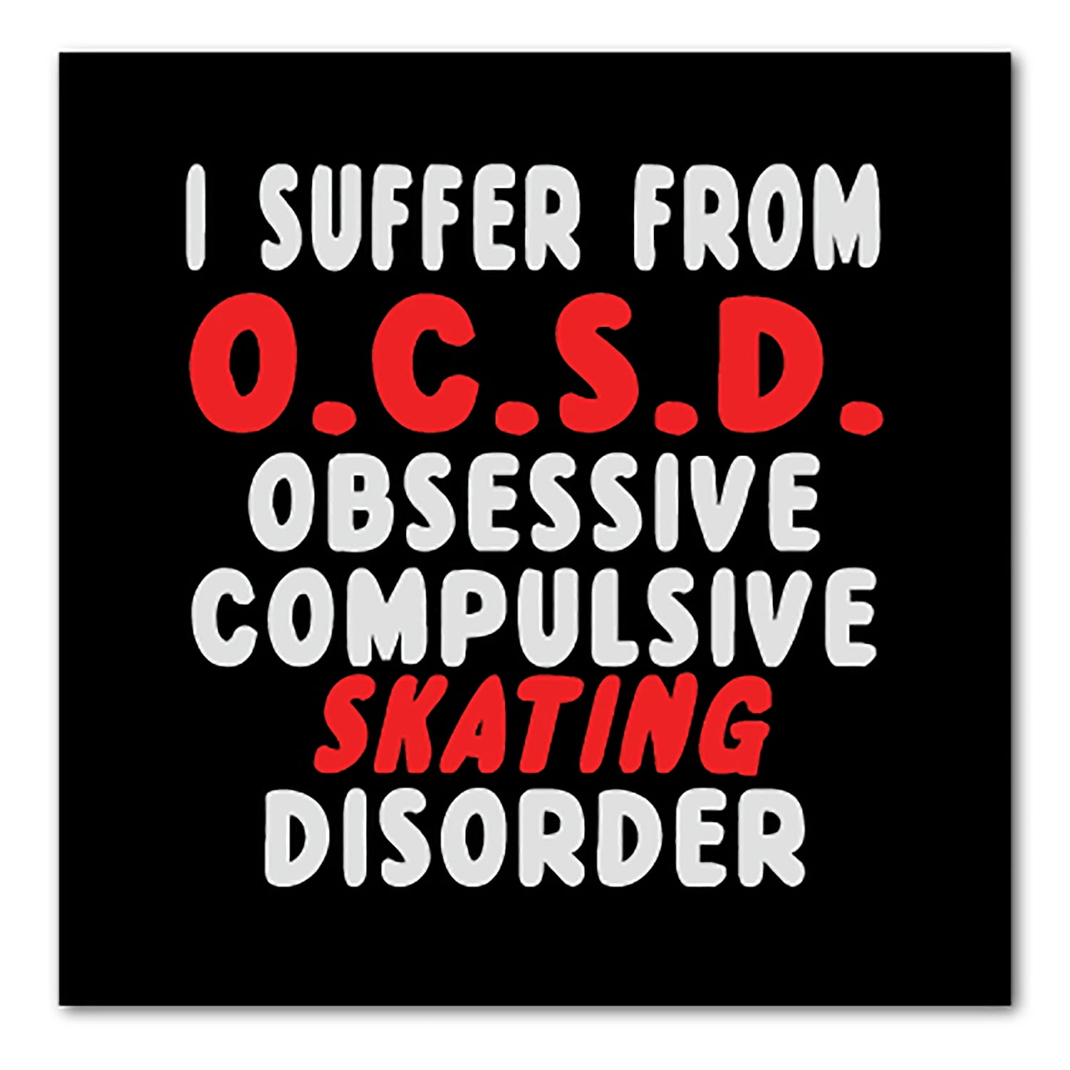 DistinctInk Custom Bumper Sticker - 3" x 3" Decorative Decal - Black ...
