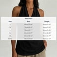CYMMPU Women's Solid Halter Neck Loose Fit Blouse, Sleeveless Flowy ...