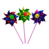 20pcs Colorful Plastic Pinwheel DIY Small Windmill Toy Set Beautiful ...