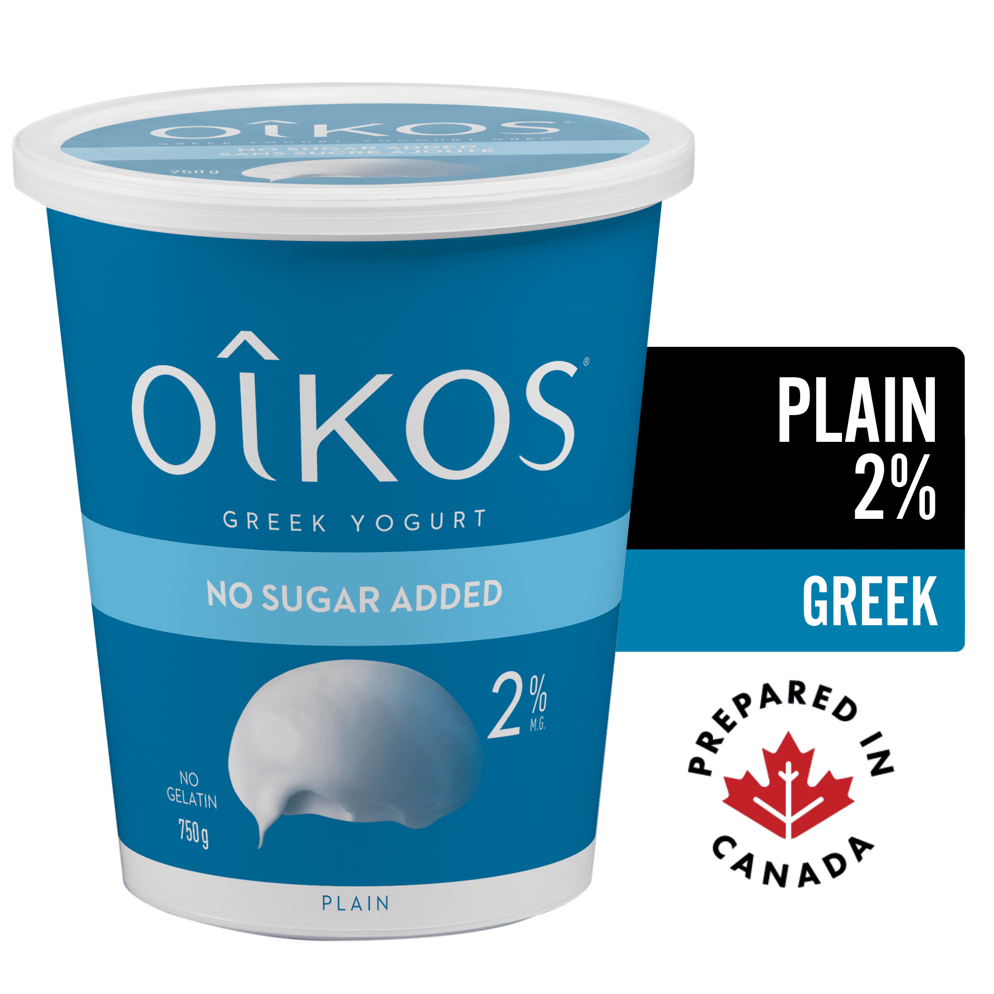 Oikos Greek Yogurt, Plain, 2% M.F. - Walmart.ca