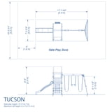 Backyard Discovery Tucson Cedar Wooden Swing Set - Walmart.com