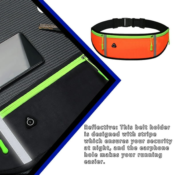 Waterproof Waist Bag Outdoor Running Belt Pack Reflective Night Walking ...