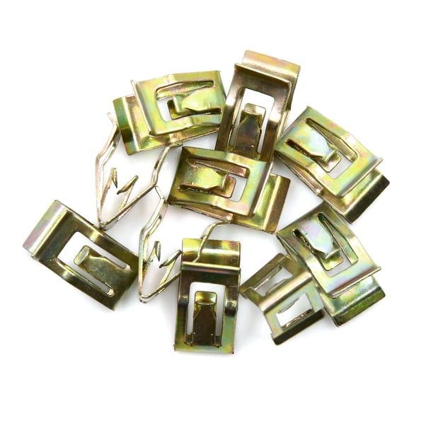 10pcs Bronze Tone Car Console Instrument Panel Dash Trim Metal Retainer ...