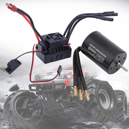 Waterproof RC Motor, 60A ESC 3650 Brushless Motor RC Brushless Motor, 1 ...