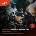 A-Premium Oil Filter Housing Cover Cap Compatible with Pontiac Vibe ...