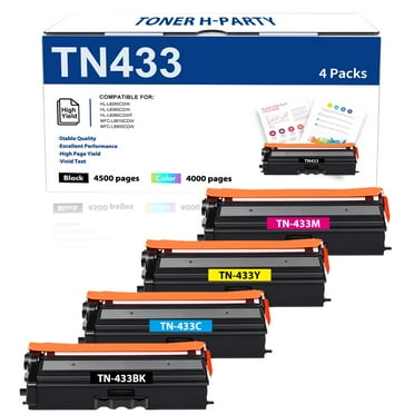 Brother Genuine Standard Yield Toner Cartridge 4-Color Set, TN221BK ...