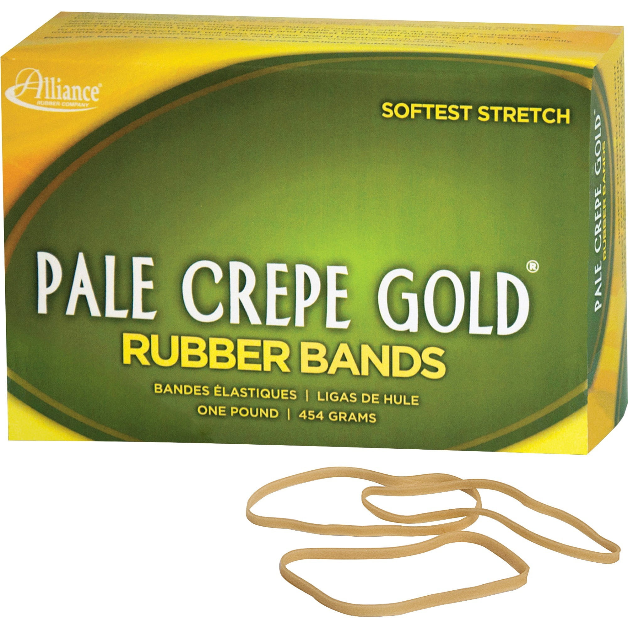 Pale Crepe Gold Rubber Bands, Size 33, 0.04" Gauge, Crepe, 1 Lb Box ...