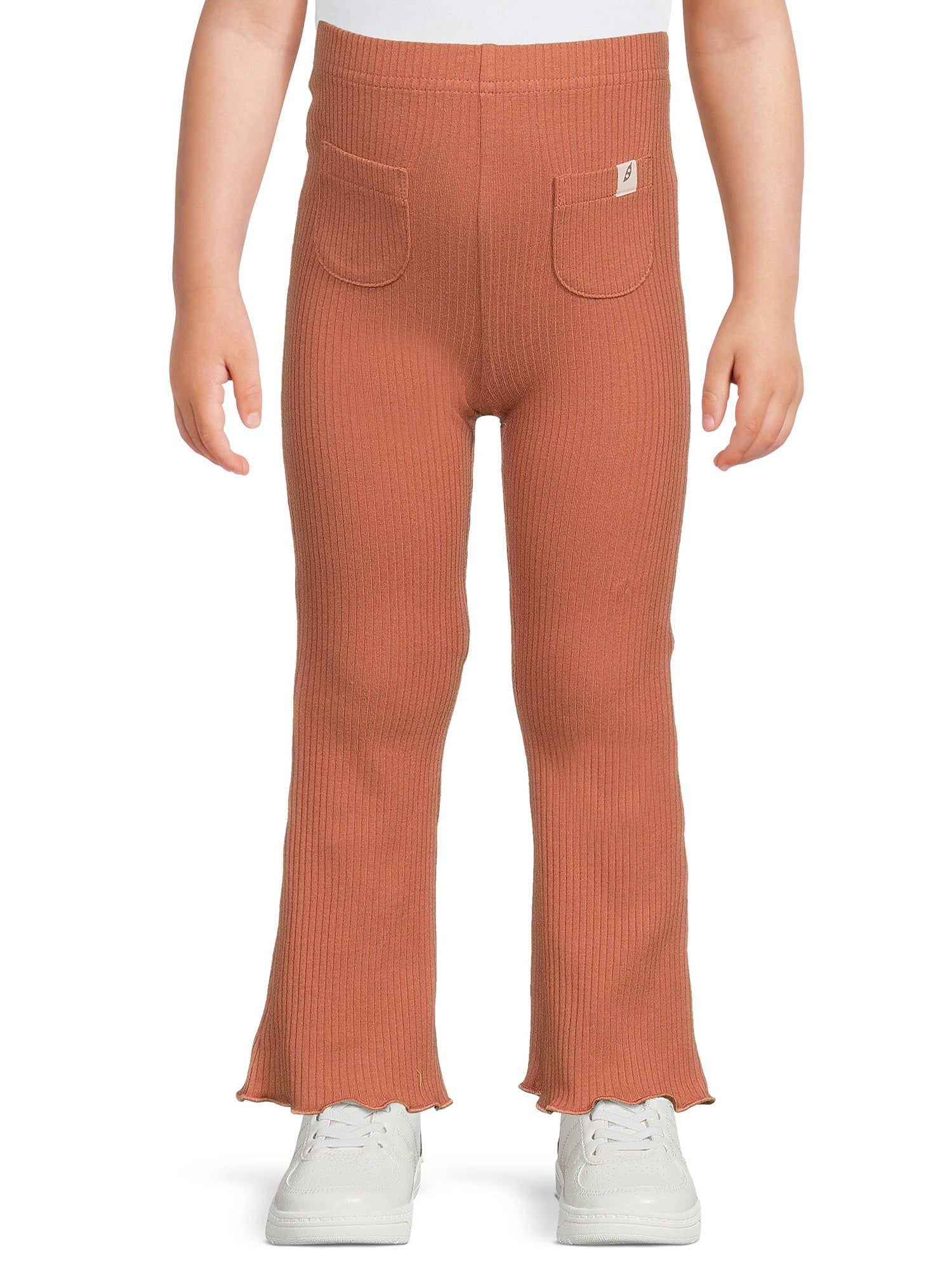 easy-peasy Toddler Girl Ribbed Flare Legging, Sizes 12 Months-5T ...