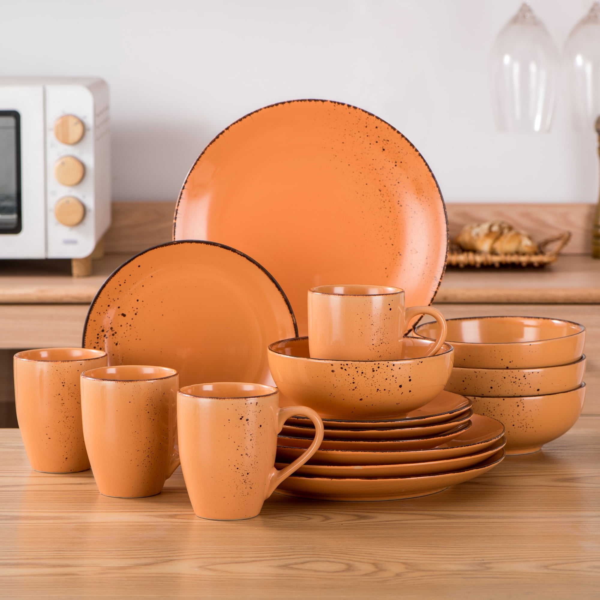 Vancasso Dinnerware Sets, Stoneware Dinner Set for 4, 16-Piece Series ...