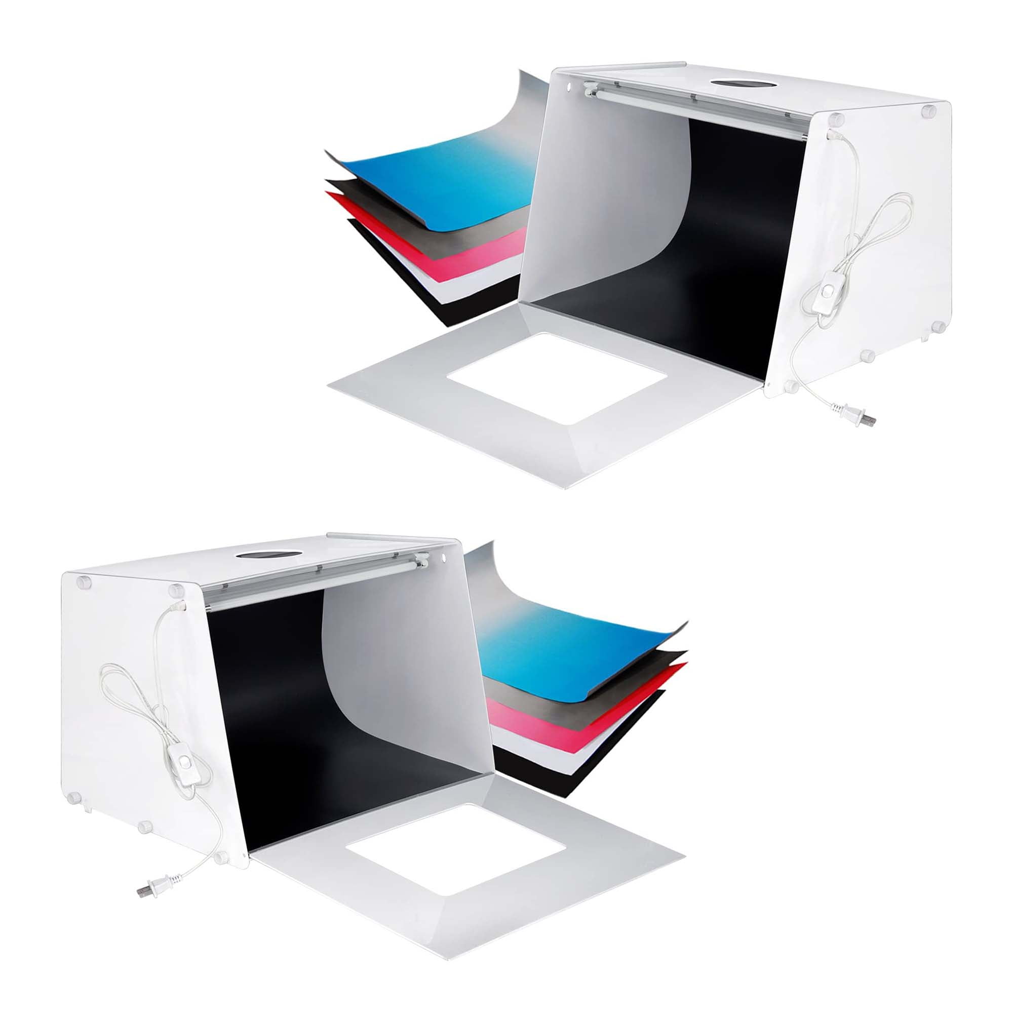 LS Photography [2-Pack] Photography Mini Photo Studio Box Portable ...