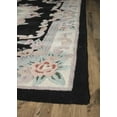 Rugs America New Aubusson Collection Black 510-320 Traditional European ...