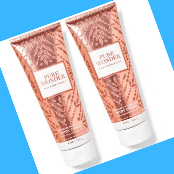 Bath & Body Works - Pure Wonder Body Cream 8oz Lot of 2 - Walmart.com