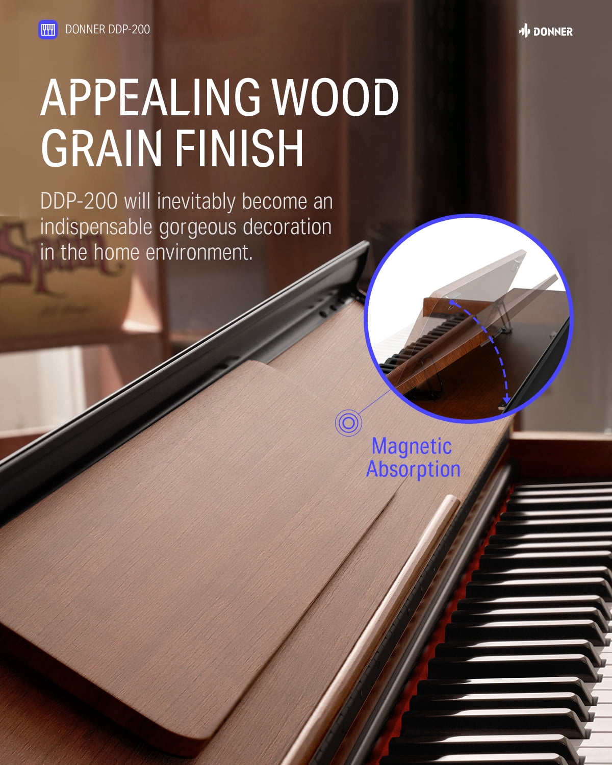 Buy Donner DDP-200 Professional 88 Key Weighted Dynamic Graded Hammer ...