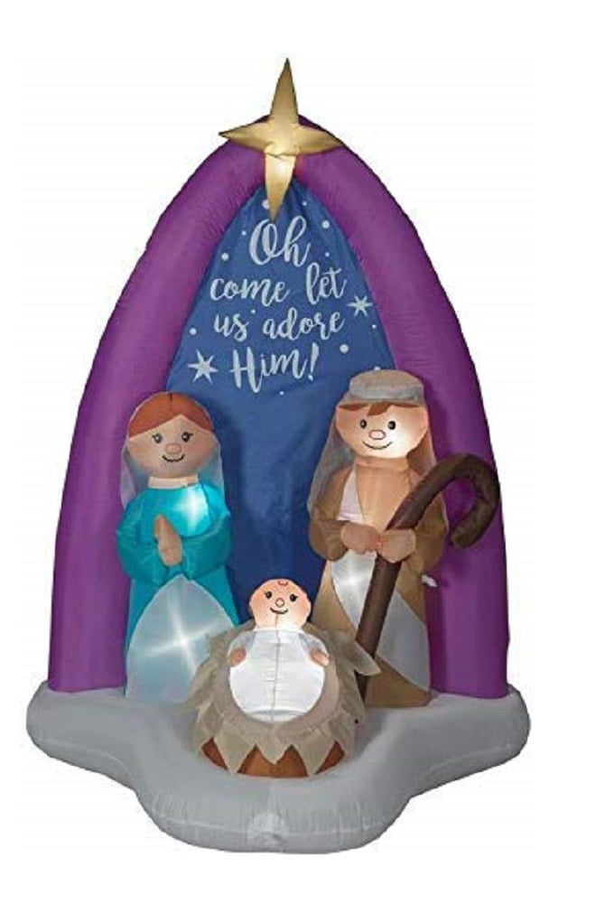 Holiday Living 6 ft Airblown Nativity Scene Inflatable – BrickSeek Holiday Living 6 ft Airblown Nativity Scene Inflatable – BrickSeek
