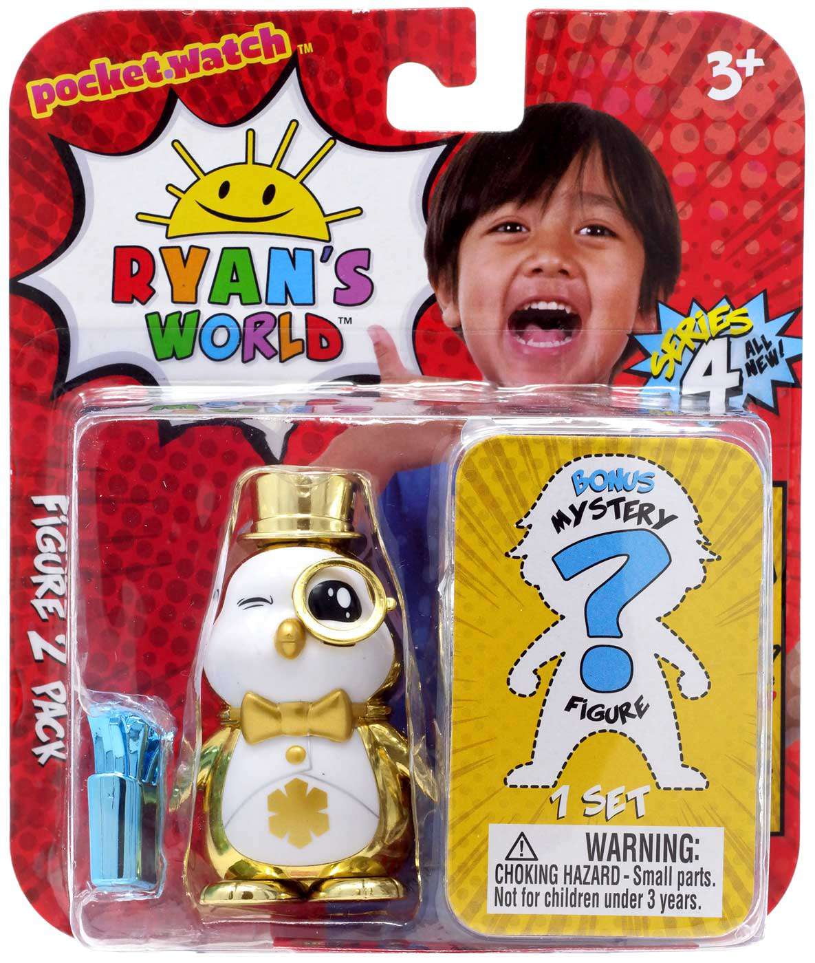 Ryan's World Series 4 Posh Peck & Mystery Action Figure 2-Pack ...