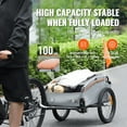 KFFKFF Bike Trailer, 100 lbs Capacity, Robust Hauling Cart, Compact ...
