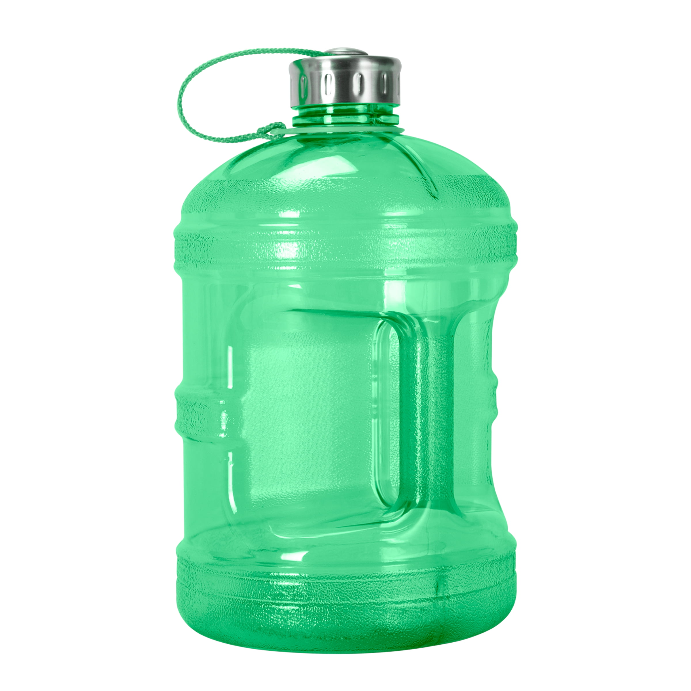 1 Gallon (128oz) BPA Free Reusable Drinking Bottle w/48mm Steel Cap ...