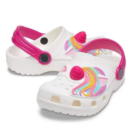 Unicorn Kids Clogs Cartoon Toddler Sandals Comfortable To Wear Suit For ...