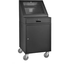 Mobile Security Computer Cabinet - Black - Walmart.com