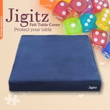 Jigitz Fitted Game Table Cover Blue - Poker Felt Table Cover 34in x ...