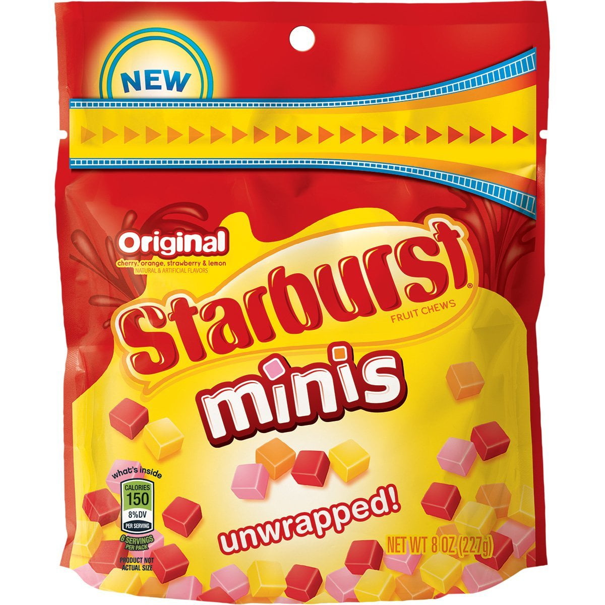 8 PACKS : Starburst Original Minis Fruit Chews Candy, 8-ounce - Walmart.com