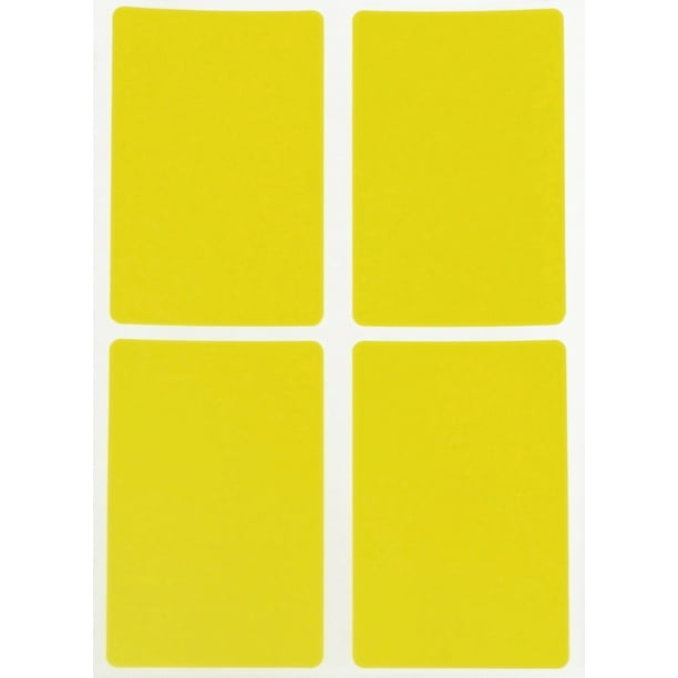 Rectangle Label 3x2 Colored Coding Stickers in Yellow - Moving Labels ...