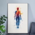 Human Anatomy Poster, Nerves Drawing, Neuroscience Artwork, Clinic ...