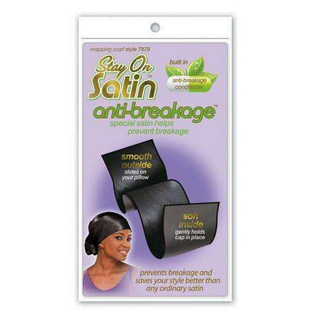 Stay On Satin Anti Breakage Wrapping Scarf 7879 Black - Walmart.ca