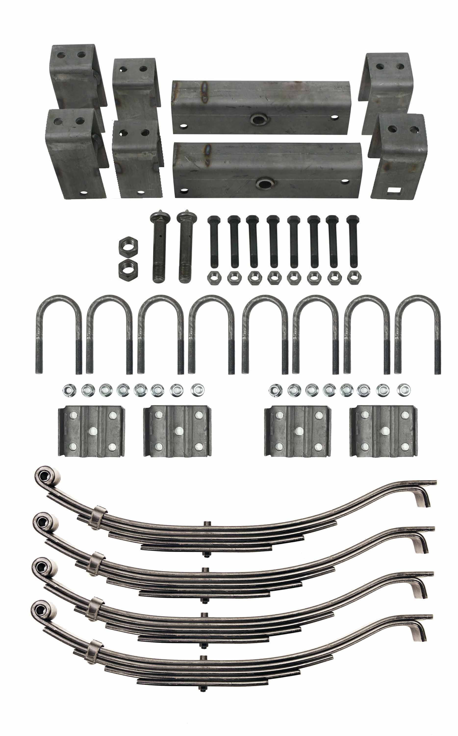 LIBRA 7000# 7K Tandem Trailer Axle Suspension Kit Leaf Spring/U-bolt ...