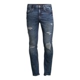 No Boundaries Men's Rip and Repair Slim Jeans - Walmart.com